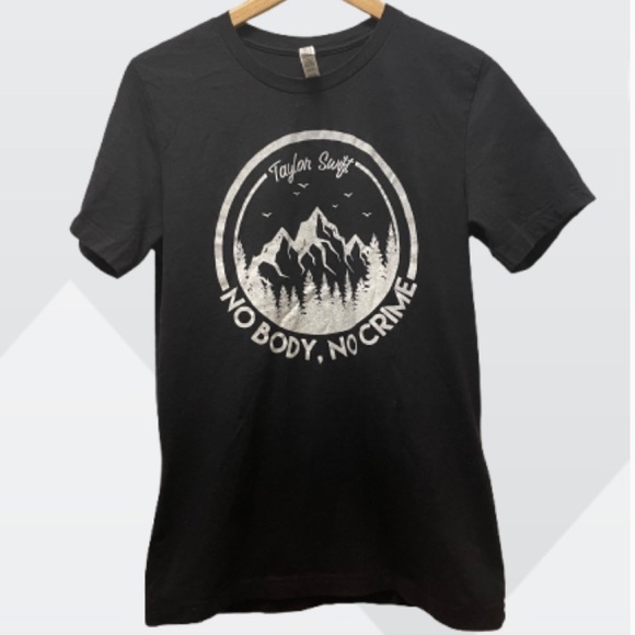 Tops | Unofficial Taylor Swift Merch No Body No Crime Black Tshirt ...